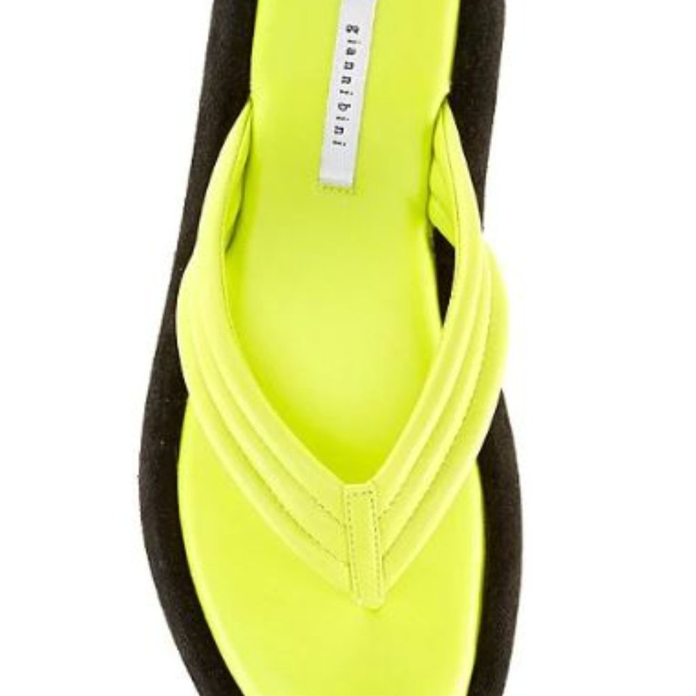 Gianni Bini Wesley Leather Thong Platform Sandals Siz… - Gem